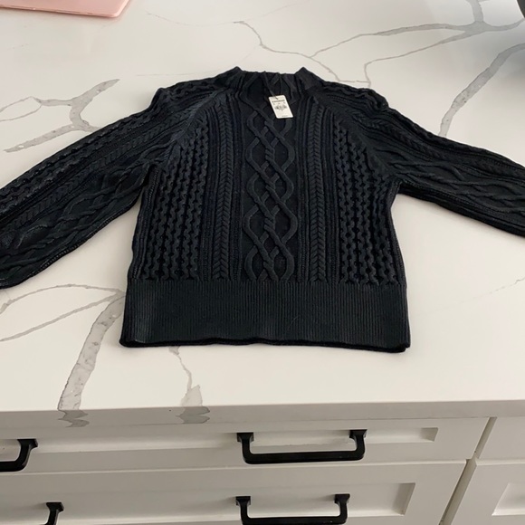 Express | Sweaters | Brand New Express Metallic Black Sweater | Poshmark